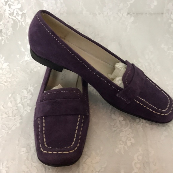 Chadwicks | Shoes | Chadwicks Purple Suede Loafers Size 5 2 | Poshmark